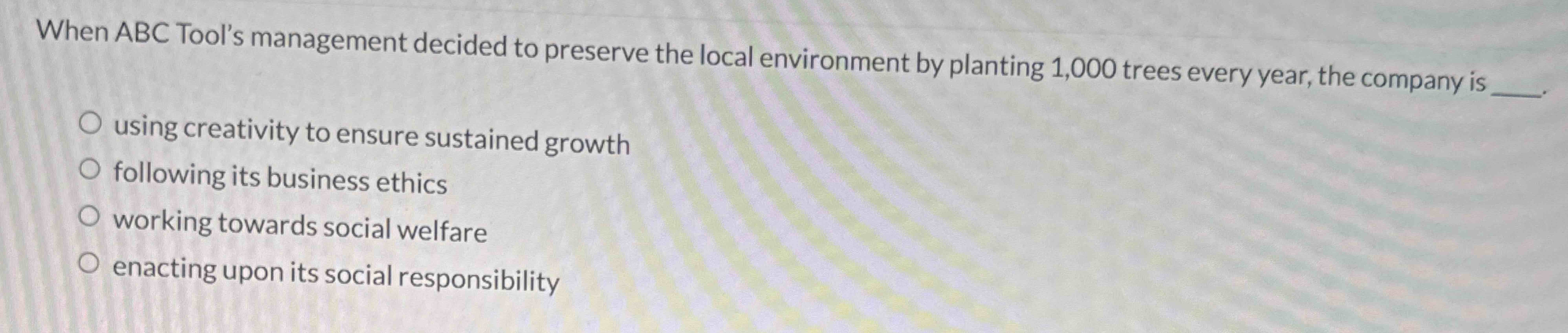 Solved When ABC Tool's management decided to preserve the | Chegg.com