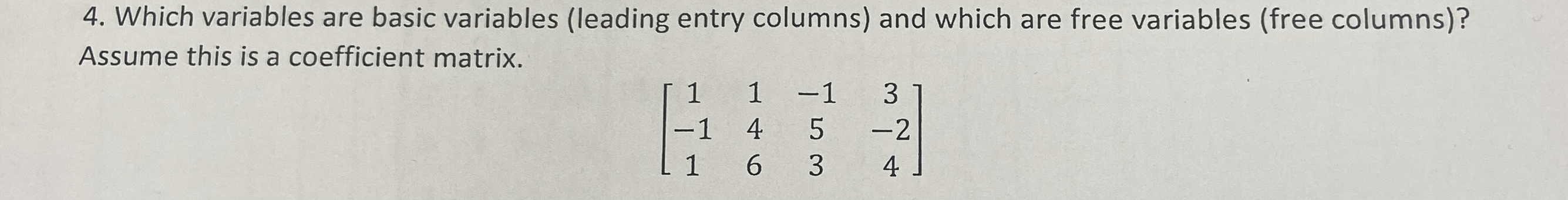 Solved Which variables are basic variables (leading entry | Chegg.com
