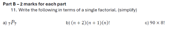 Solved Part B - 2 ﻿marks for each partWrite the following in | Chegg.com