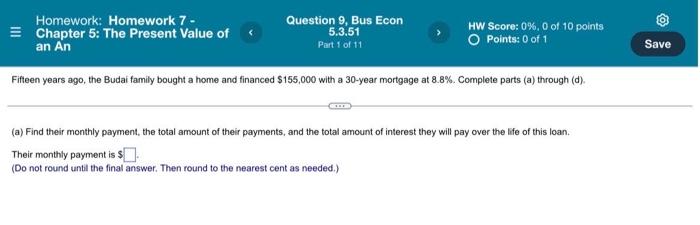 Solved Homework: Homework 7 - 3 Chapter 5: The Present Value | Chegg.com
