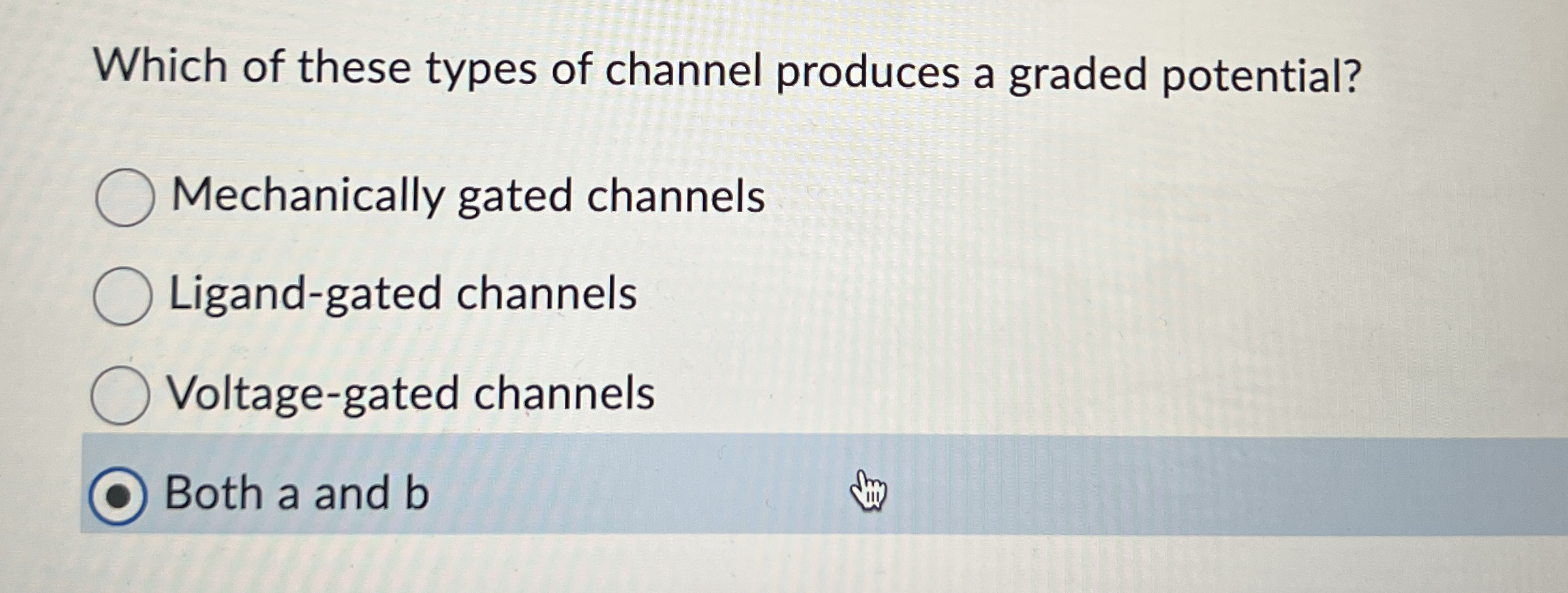 Solved Which of these types of channel produces a graded | Chegg.com