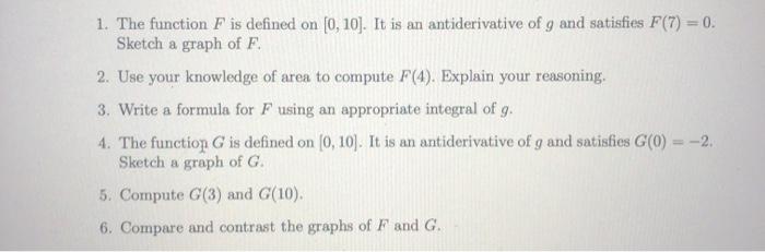 Solved Consider the graph of the function g shown below. The | Chegg.com