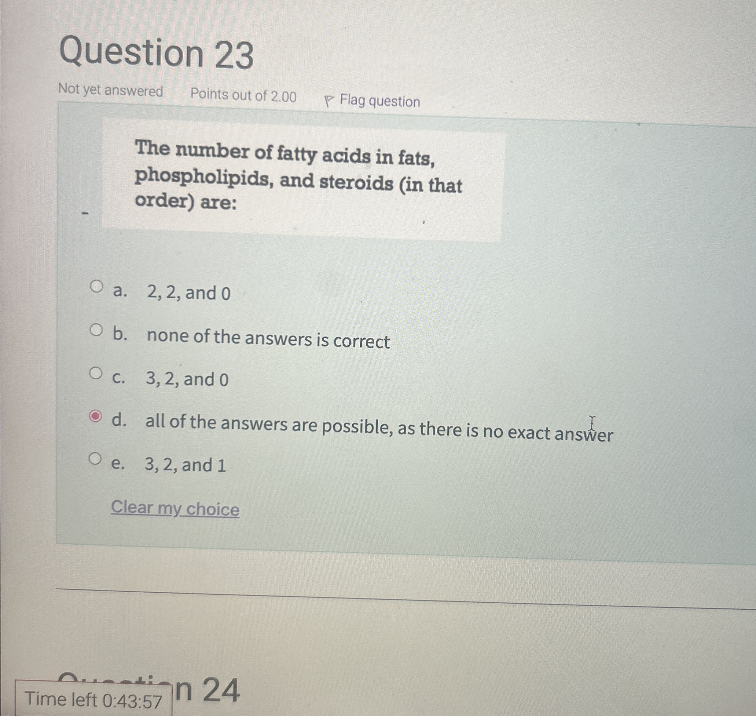 Solved The number of fatty acids in fats,phospholipids, and | Chegg.com