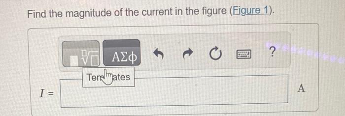 Solved Find the magnitude of the current in the figure | Chegg.com