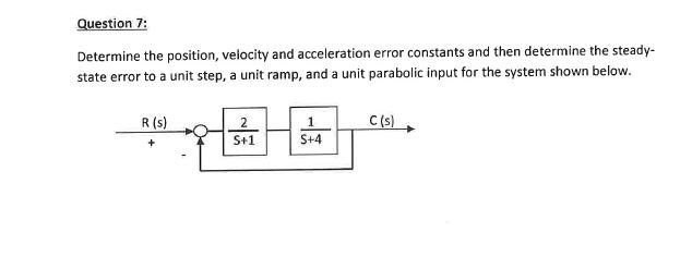 Solved Question 7:Determine the position, velocity and | Chegg.com
