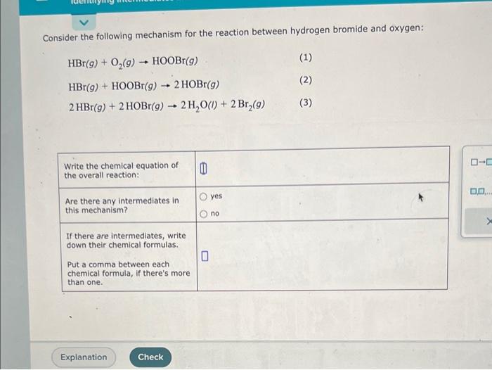 Solved Consider the following mechanism for the reaction | Chegg.com