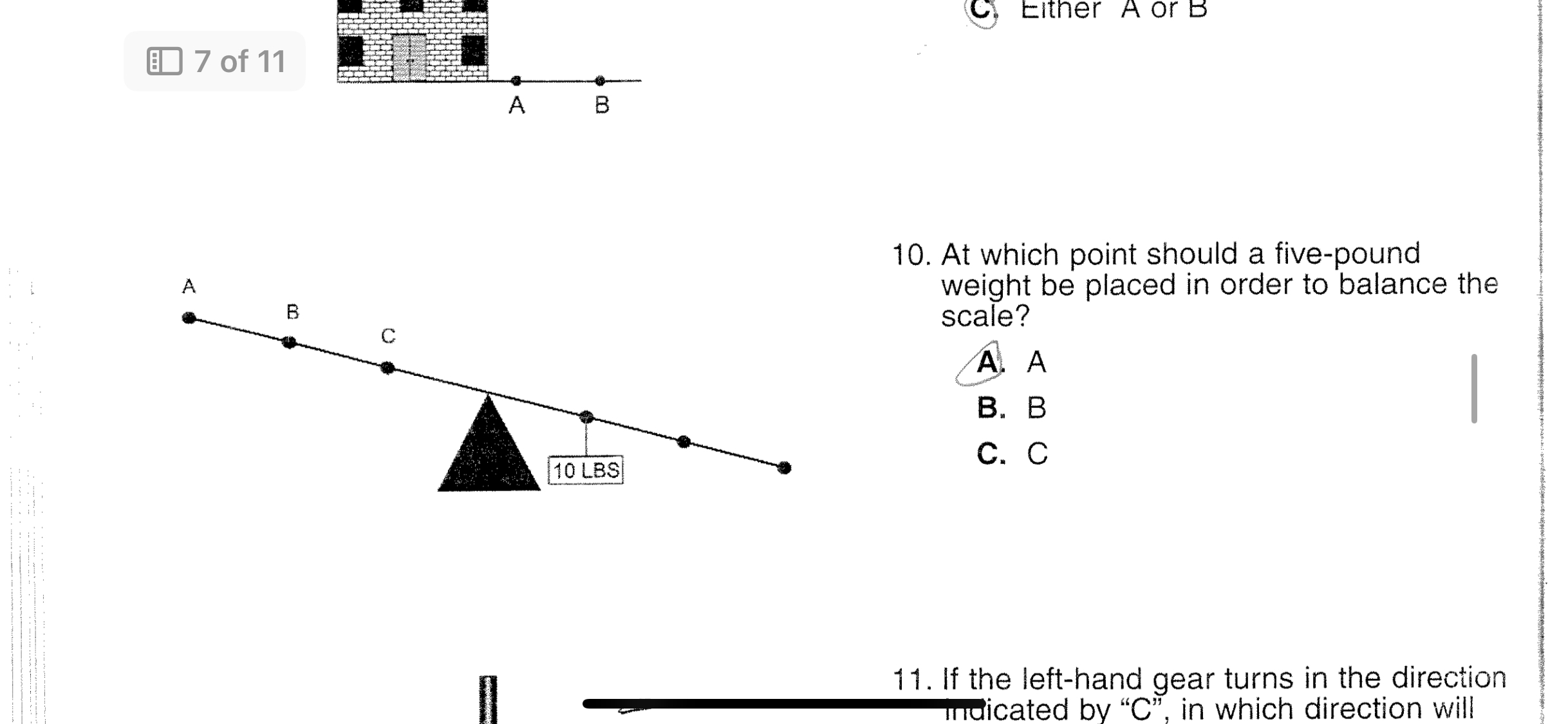 Solved At which point should a five-pound weight be placed | Chegg.com