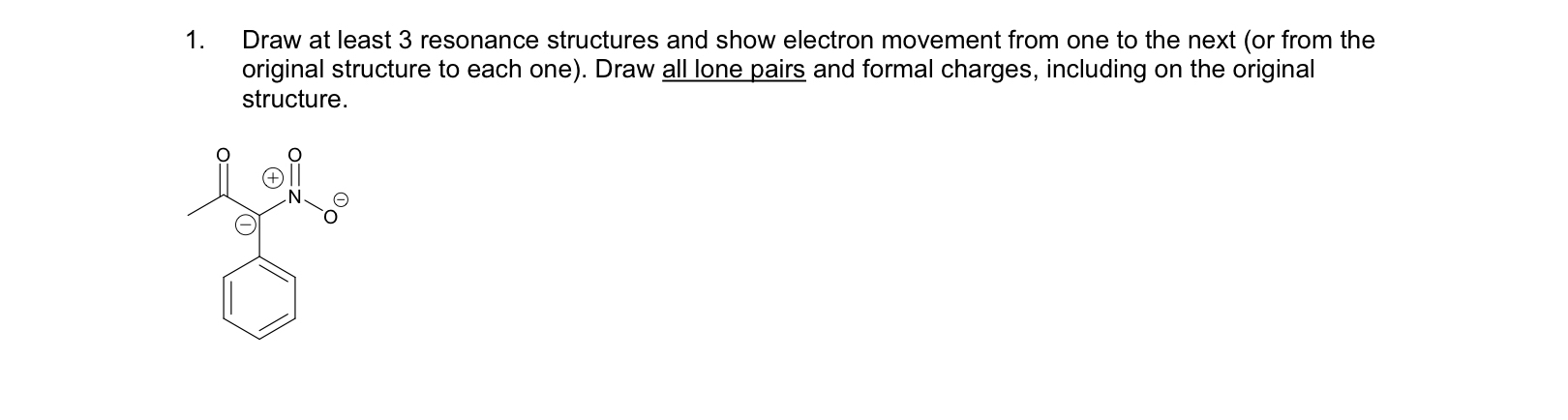 Solved Draw at least 3 ﻿resonance structures and show | Chegg.com