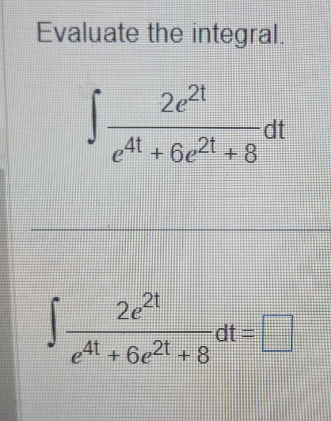Solved Evaluate the | Chegg.com