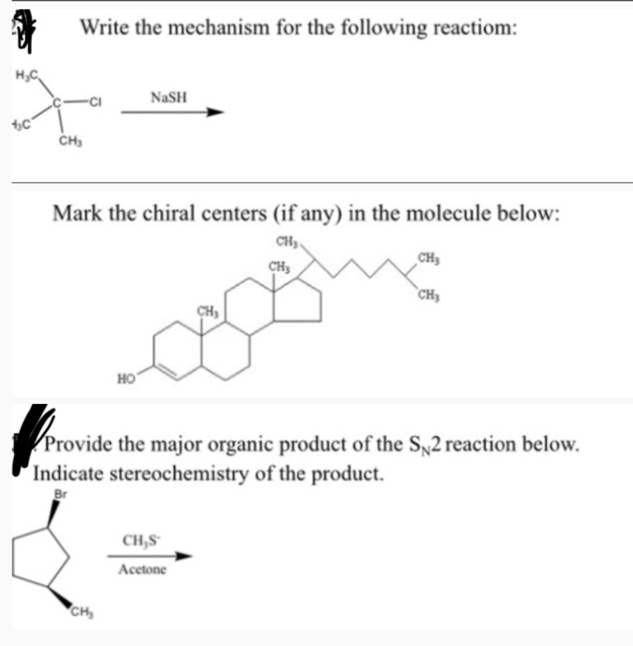 Solved Write the mechanism for the following reactiom:Mark | Chegg.com