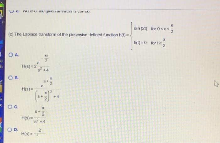 Solved -31 sin (21) is 3 Use the definition to the Laplace | Chegg.com