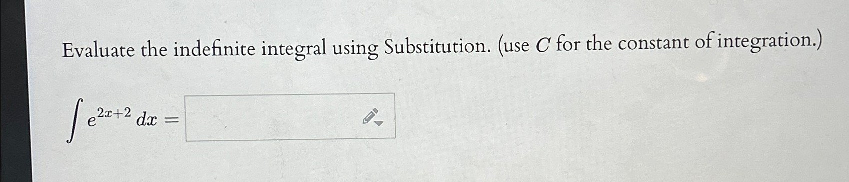 Solved Evaluate the indefinite integral using Substitution. | Chegg.com
