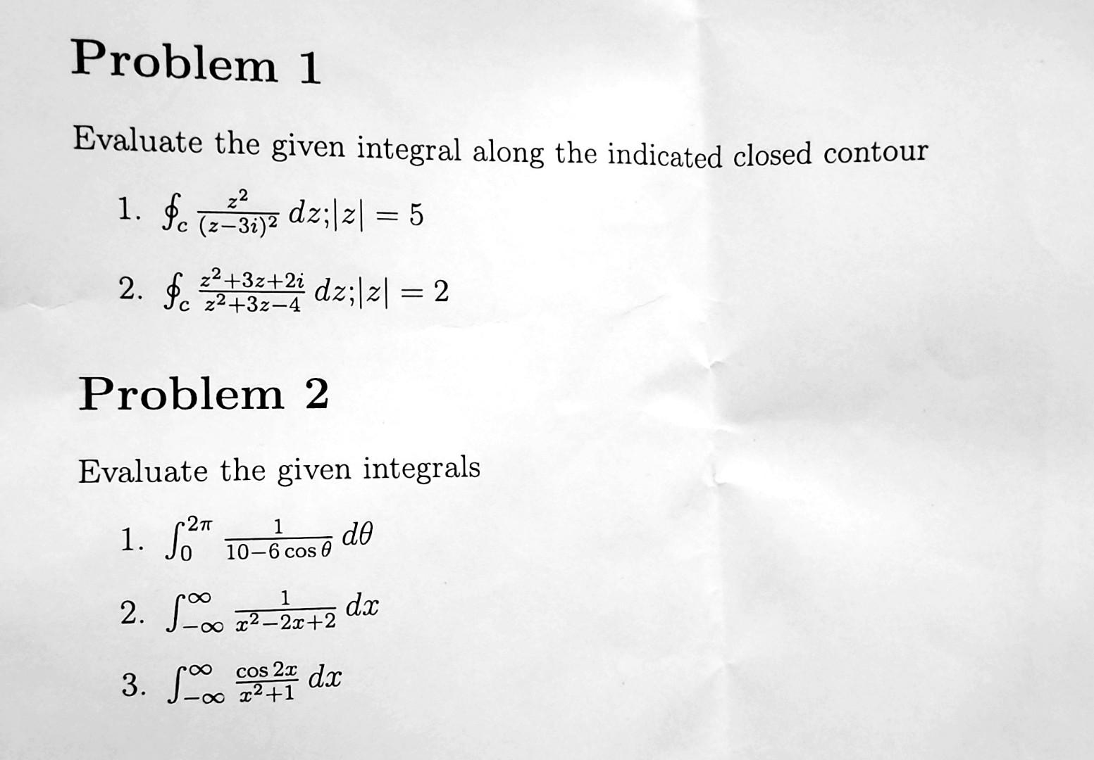 Solved Evaluate the given integral along the indicated | Chegg.com