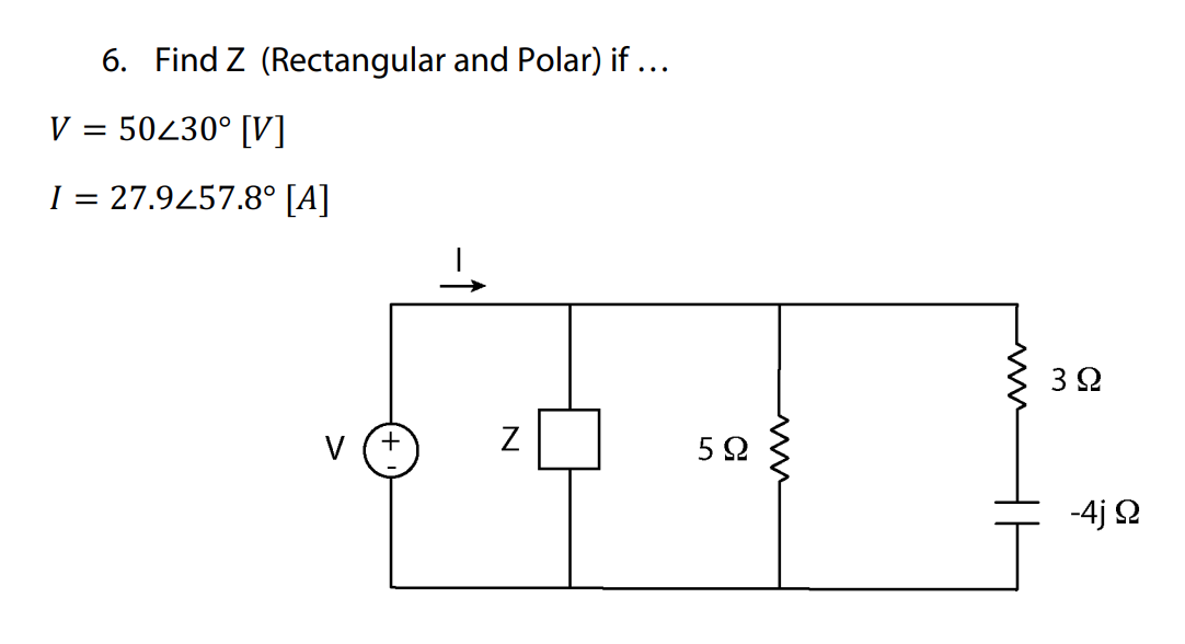 Solved Find Z (Rectangular and Polar) | Chegg.com