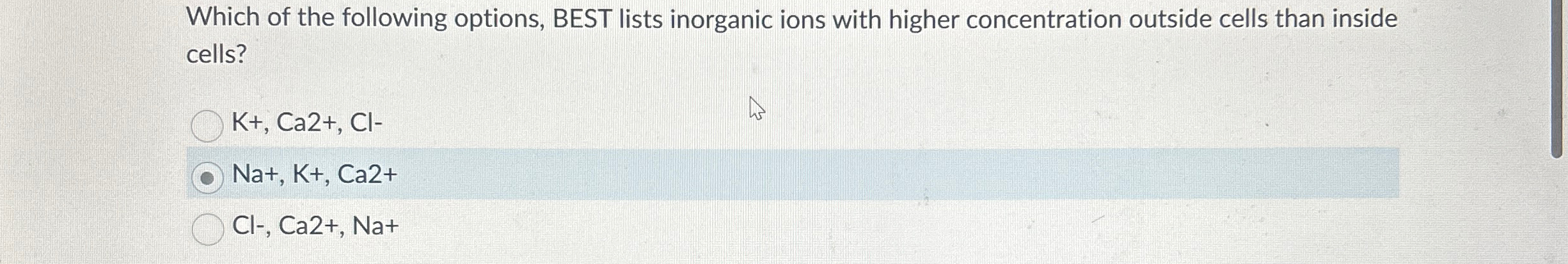 Solved Which of the following options, BEST lists inorganic | Chegg.com