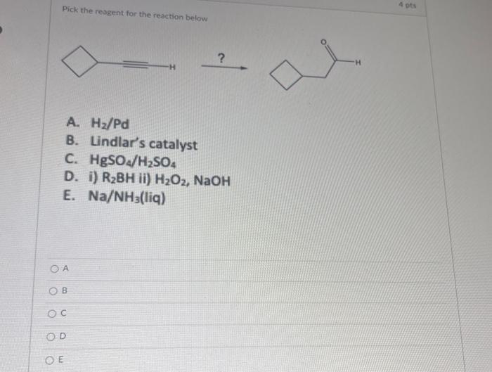Solved Predict product Bridine SoCl2 A B c oPick the | Chegg.com