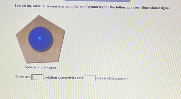 Solved The 3-dimensional figures below are highly symmetric. | Chegg.com