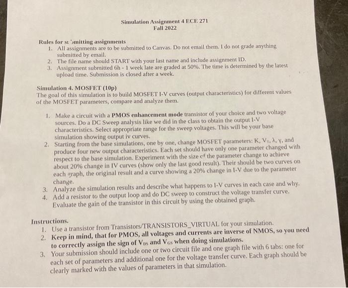 Rules for st "smitting assignments 1. All assignments | Chegg.com