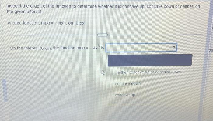 Solved Inspect the graph of the function to determine | Chegg.com
