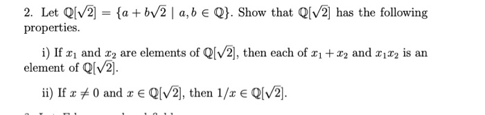 Solved In the following assume that F is an arbitary field, | Chegg.com