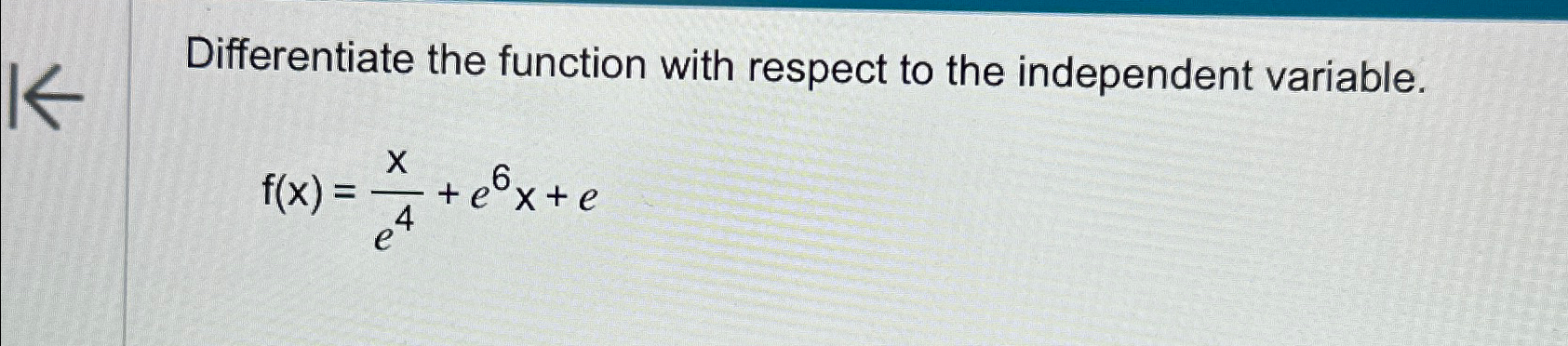 Solved Differentiate the function with respect to the | Chegg.com