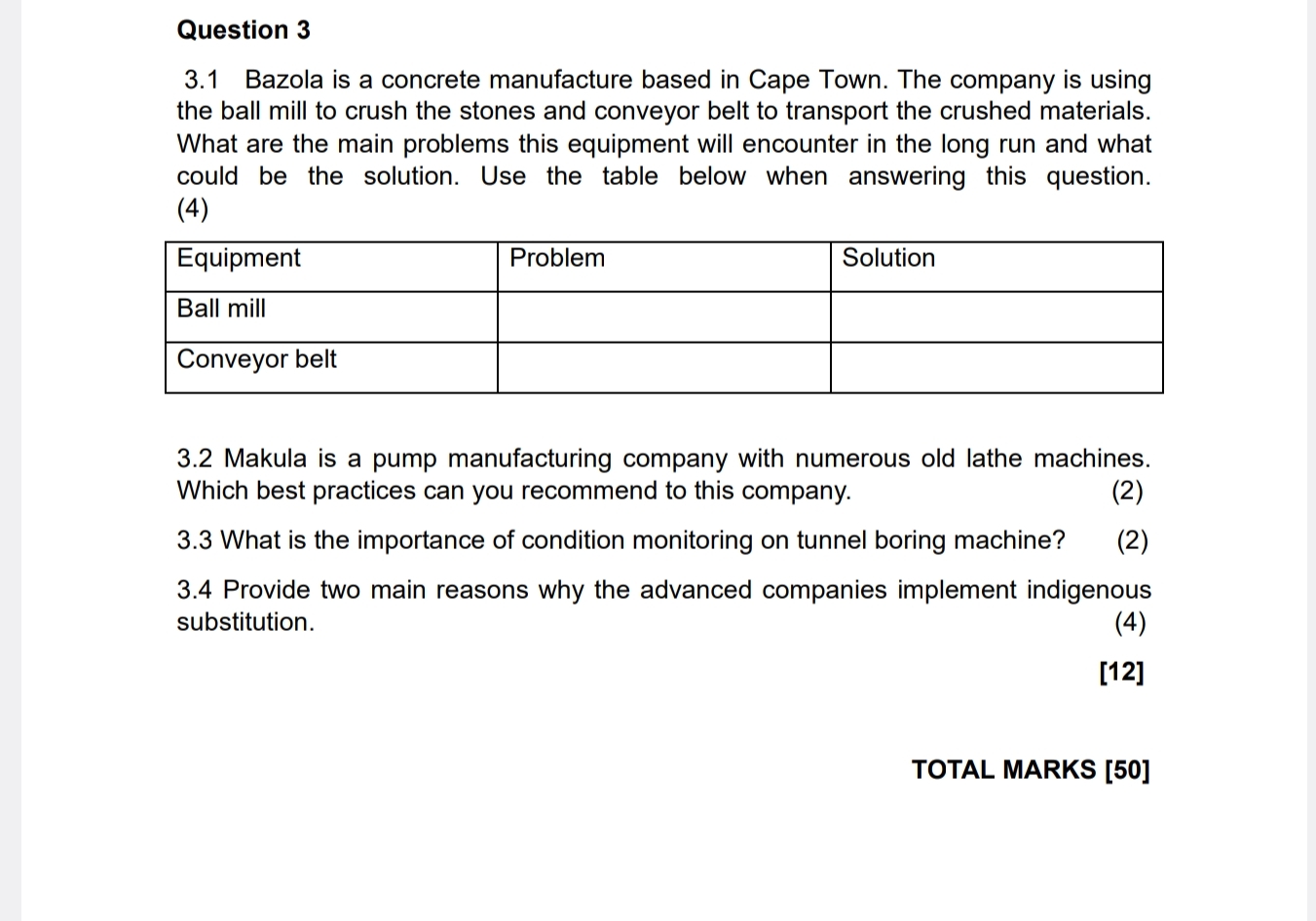 Solved Question 33.1 ﻿Bazola is a concrete manufacture based | Chegg.com