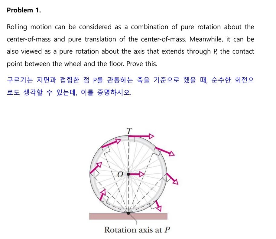 Solved Rolling motion can be considered as a combination of | Chegg.com