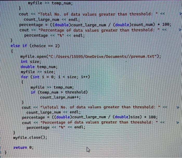 Solved Include tinclude include =θ,count_Large_num =θi; | Chegg.com