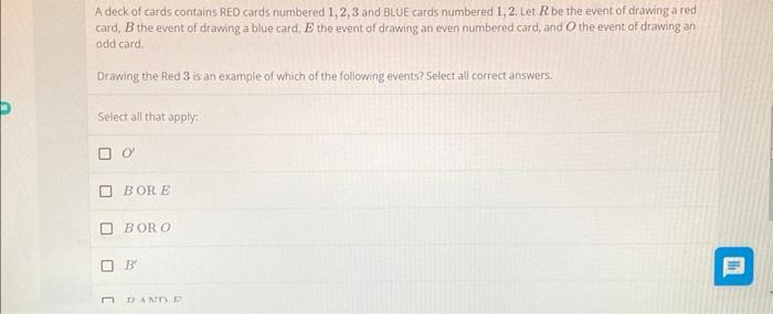 Solved A deck of cards contains PED cards numbered 1,2,3 and | Chegg.com