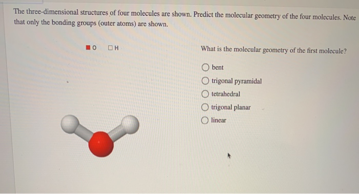 Solved The Three Dimensional Structures Of Four Molecules