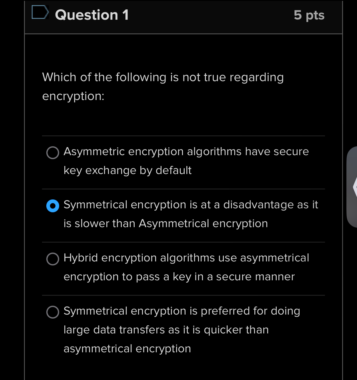 Solved Question 15 ﻿ptsWhich of the following is not true | Chegg.com