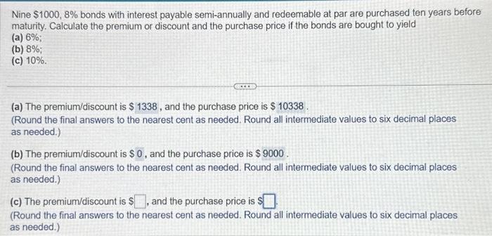 Solved Nine $1000,8% bonds with interest payable | Chegg.com