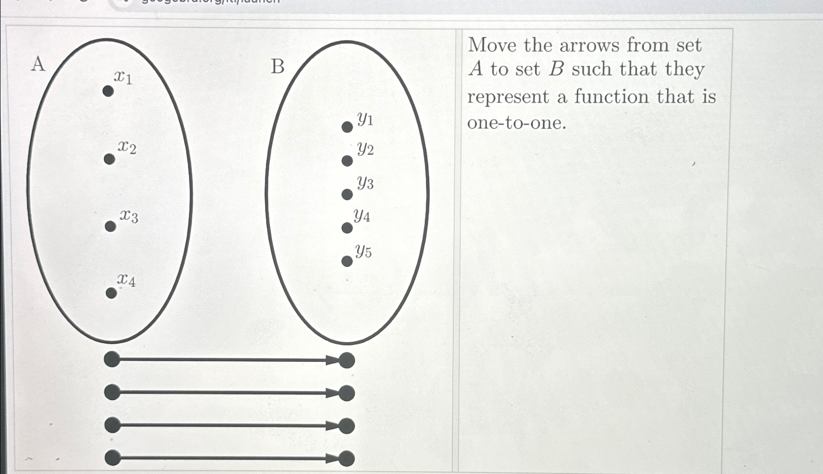 Solved Move the arrows from set A ﻿to set B ﻿such that they | Chegg.com