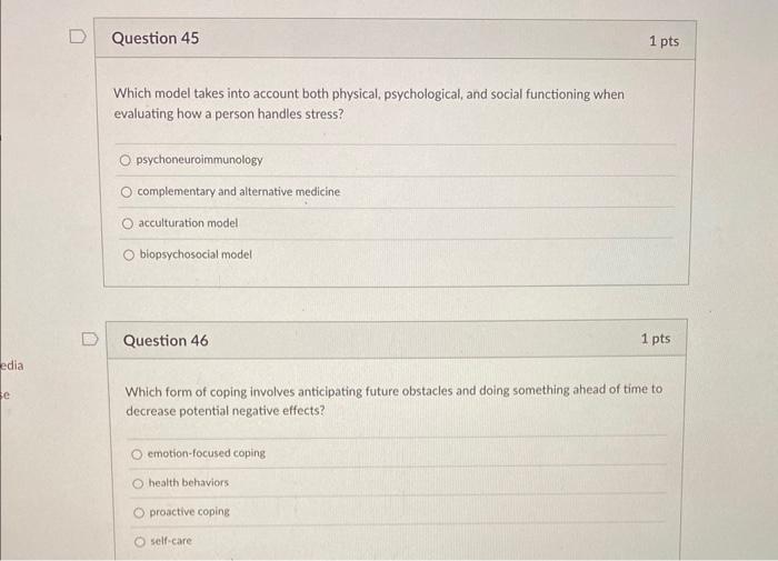 Solved Which model takes into account both physical, | Chegg.com