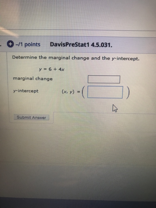 Solved + -/1 points DavisPreStat1 4.5.031. Determine the | Chegg.com