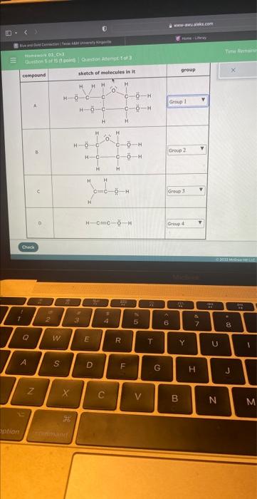 Solved Sort the molecular compounds in the table into groups | Chegg.com