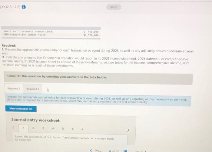Solved Problem 12-7 (Algo) Various transactions related to | Chegg.com