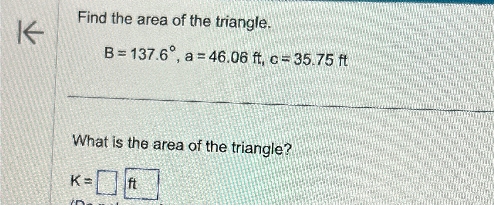 Solved Find the area of the | Chegg.com