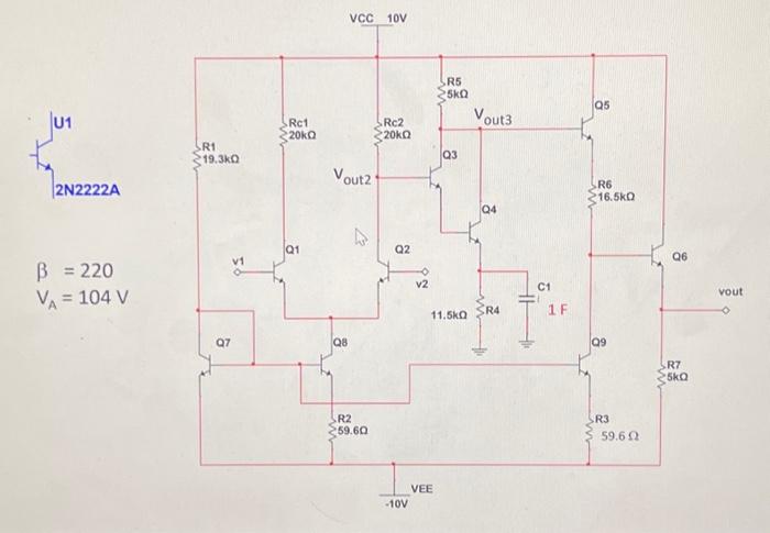 Solved 1. DC Analysis 1. Find current values of | Chegg.com