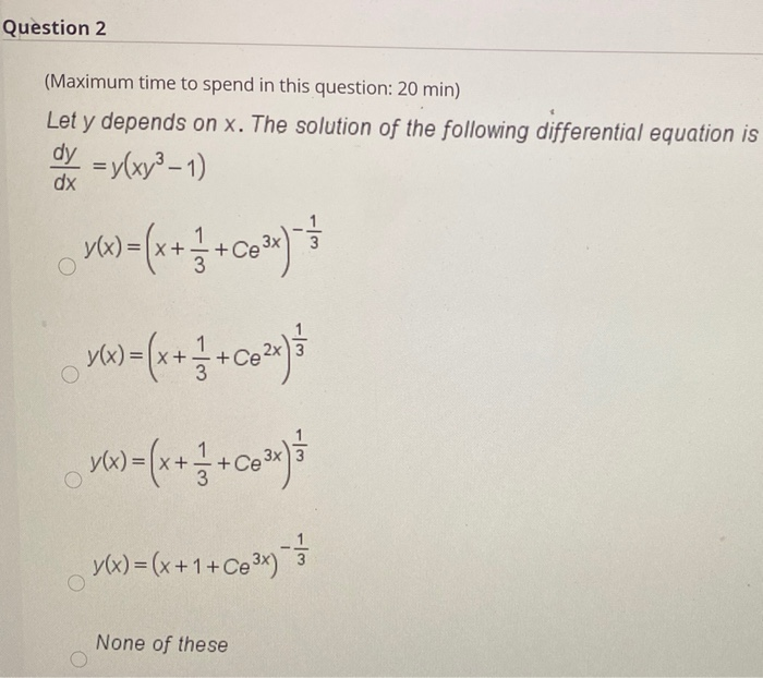 Solved Question 2 (Maximum time to spend in this question: | Chegg.com