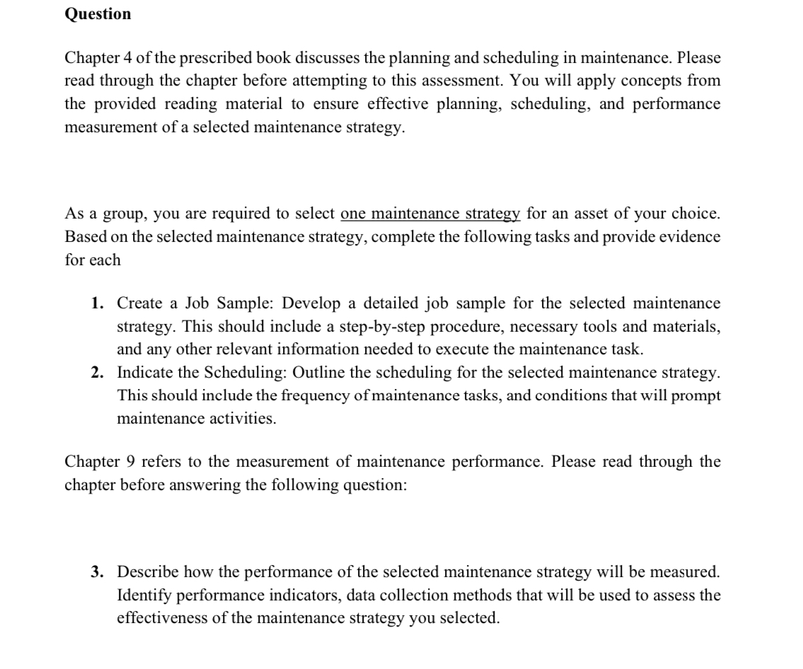 Solved QuestionChapter 4 ﻿of the prescribed book discusses | Chegg.com