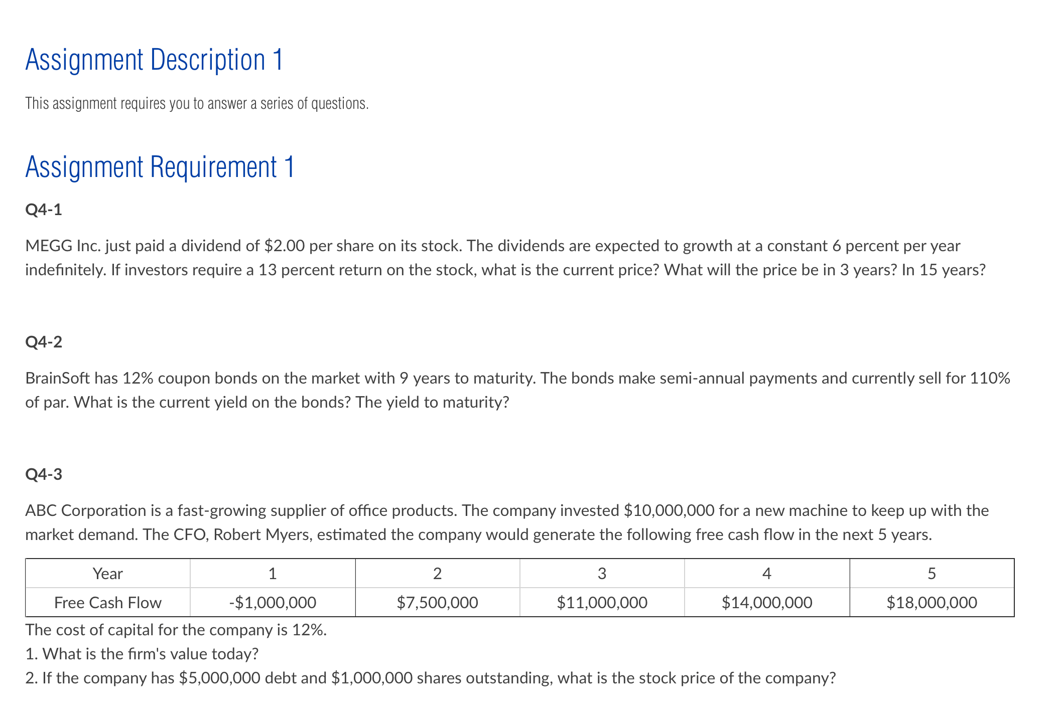 Assignment Description 1This assignment requires you | Chegg.com
