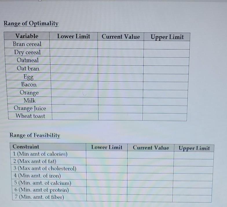 Solved A Diet Example Breathtakers, a health and fitness | Chegg.com
