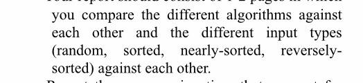 Solved compare insertion sort selection sort bubble sort | Chegg.com