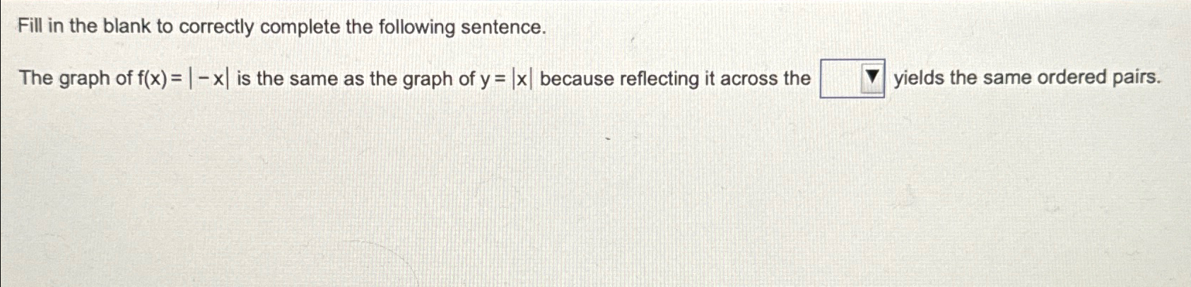 Solved Fill in the blank to correctly complete the following | Chegg.com