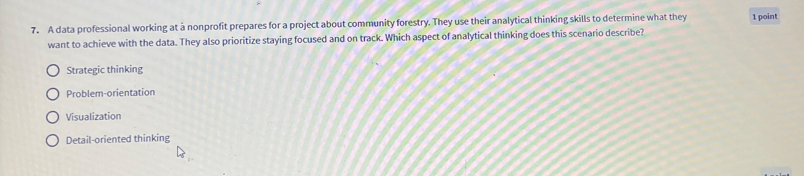 Solved A data professional working at à ﻿nonprofit prepares | Chegg.com