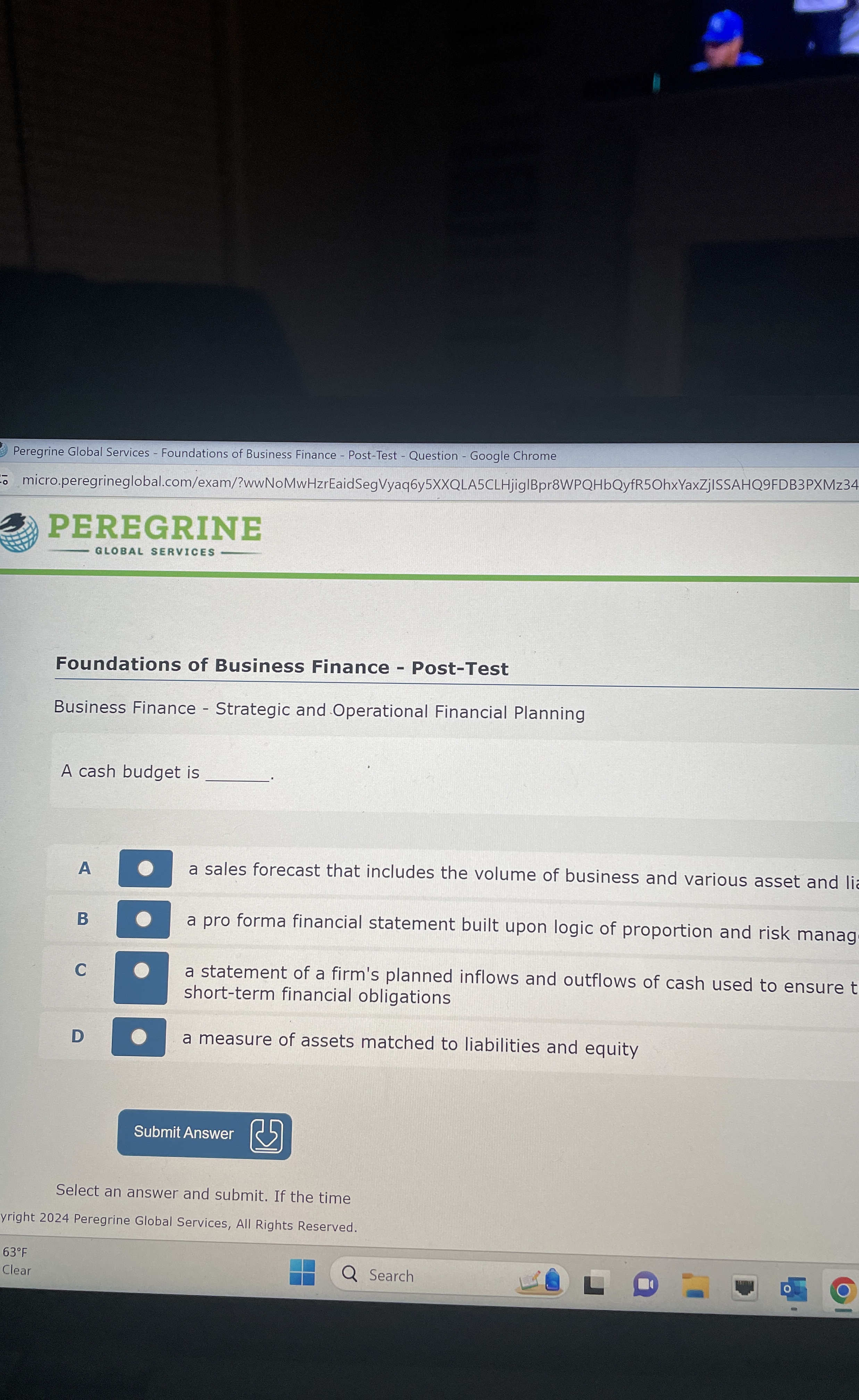 Solved Foundations of Business Finance - ﻿Post-TestBusiness | Chegg.com