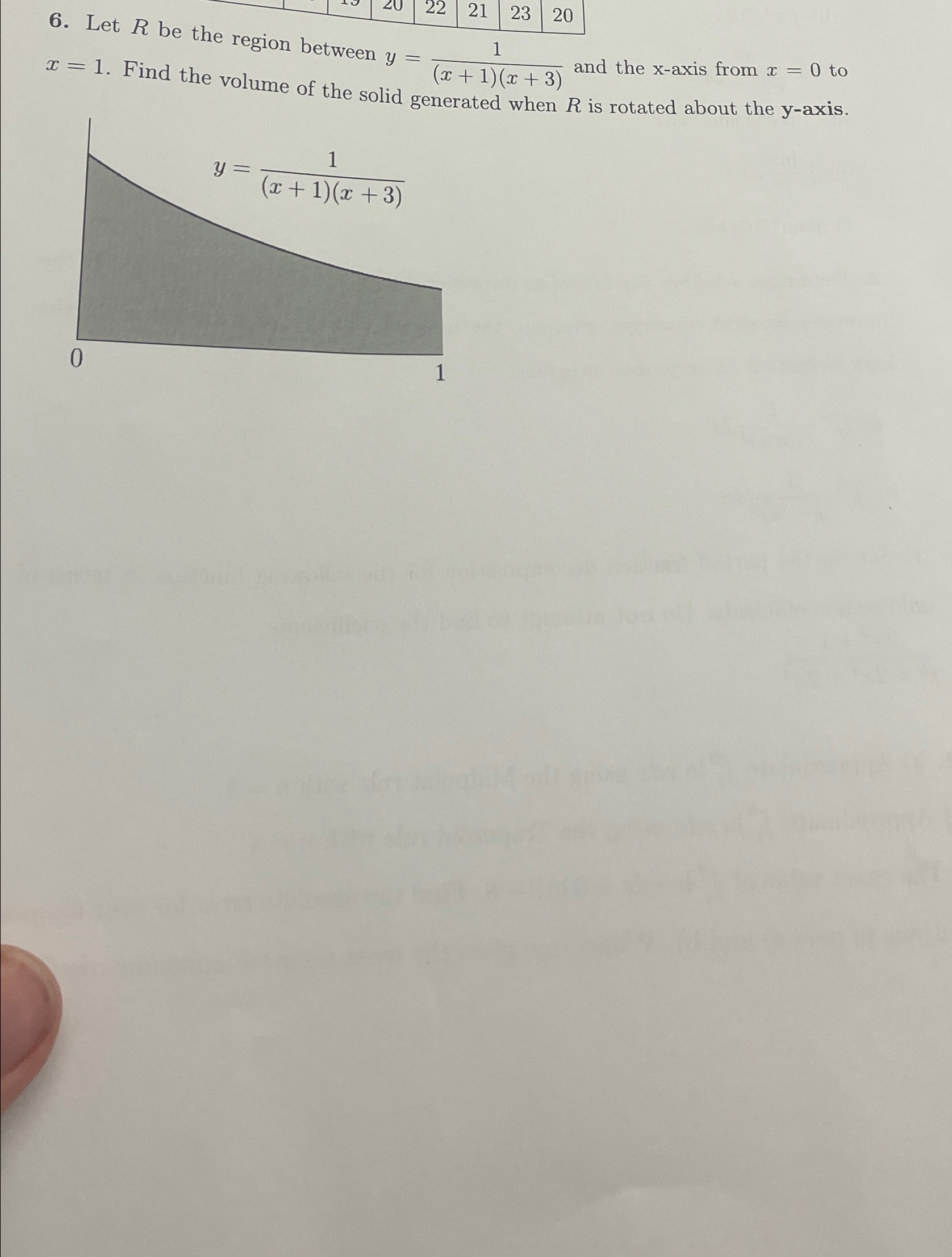 Solved x=1. ﻿Find the volume of the solid generated when R | Chegg.com