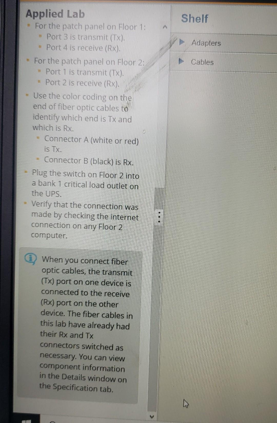 When you connect fiber optic cables, the transmit | Chegg.com