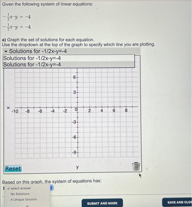 Solved Given the following system of linear equations: | Chegg.com